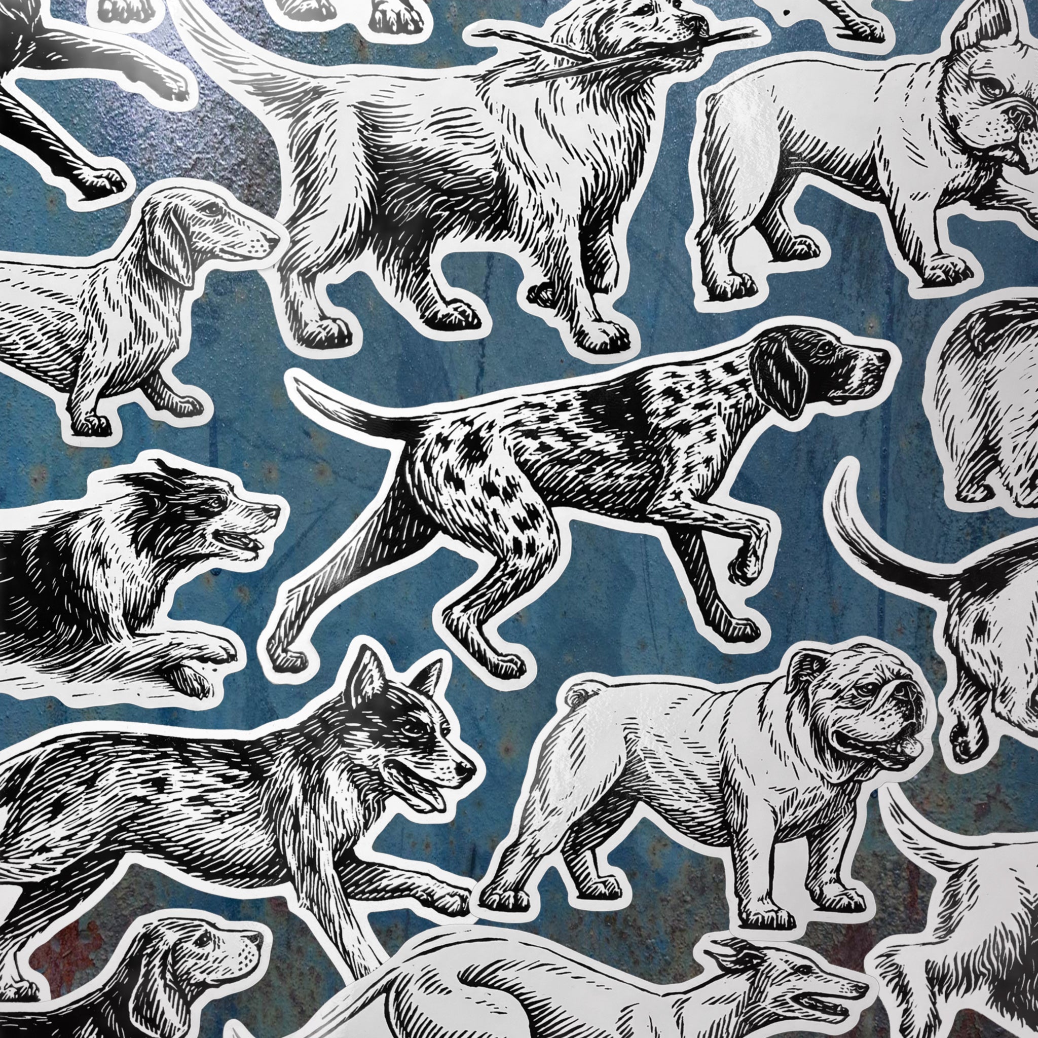Dog Breed Stickers | Dog Art Illustrated by Dylan Goldberger – Dog Gone ...