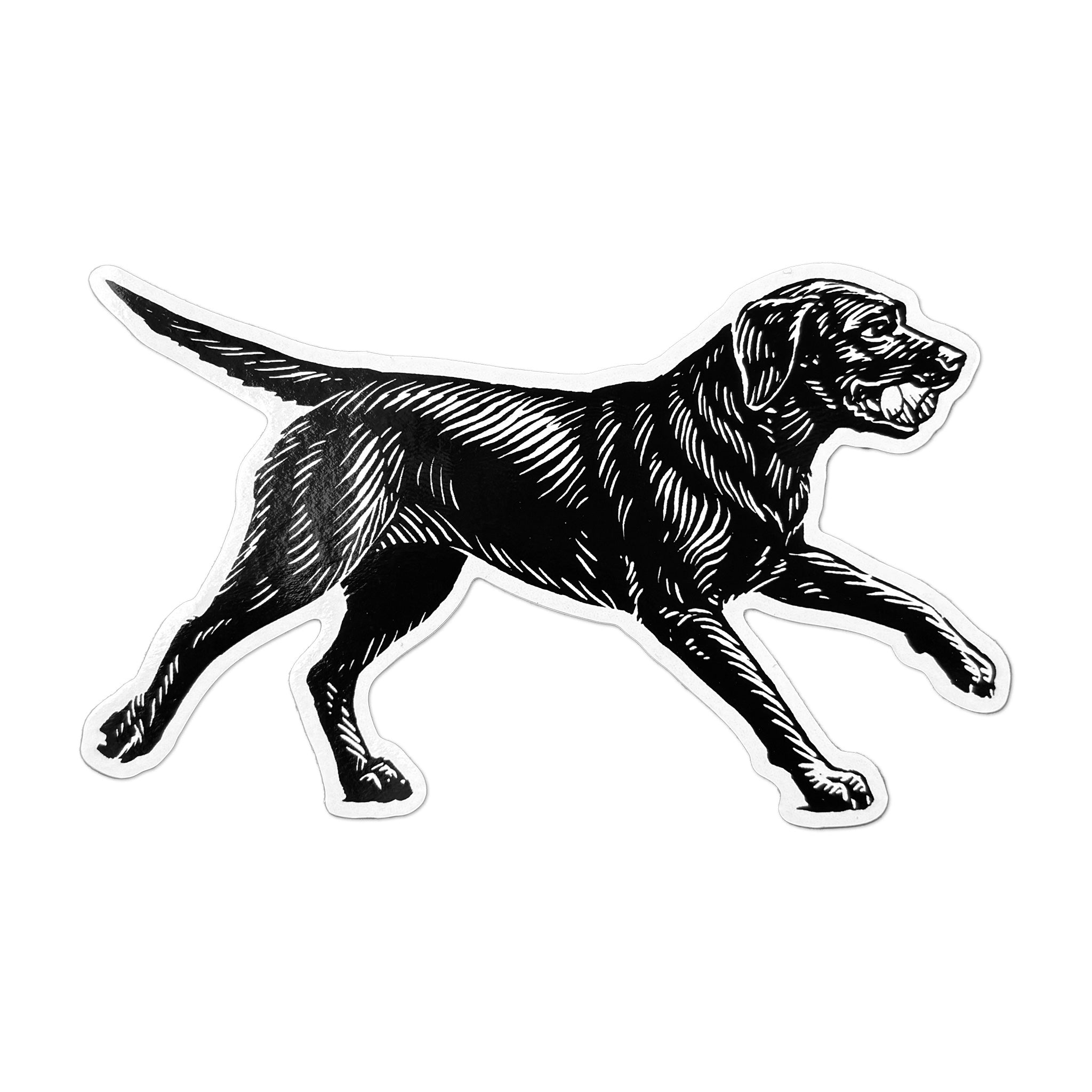 Black Lab Sticker – Dog Gone Studios