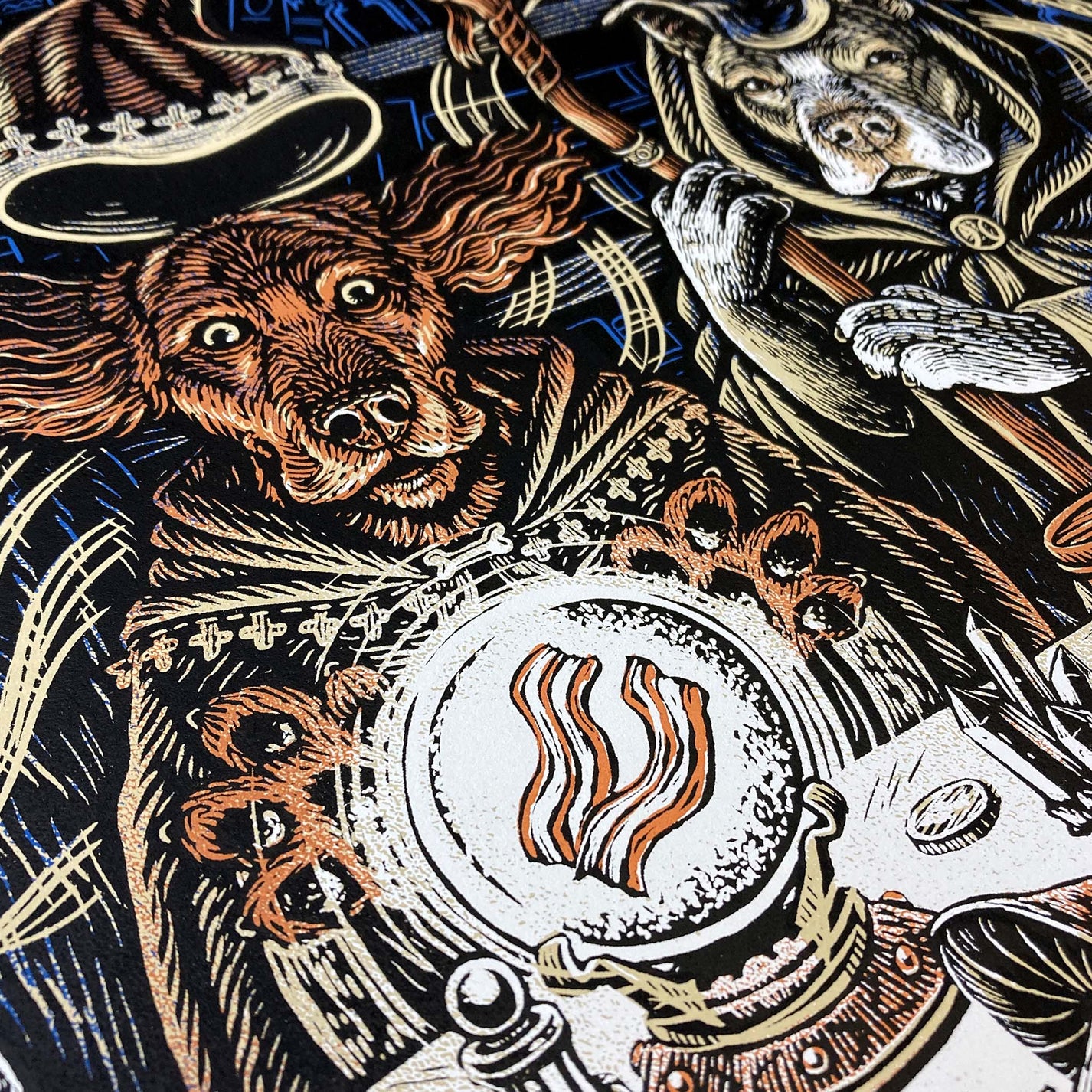 Wizard Dog Art Print | Dog Wall Art Screen Print by Dylan Goldberger ...